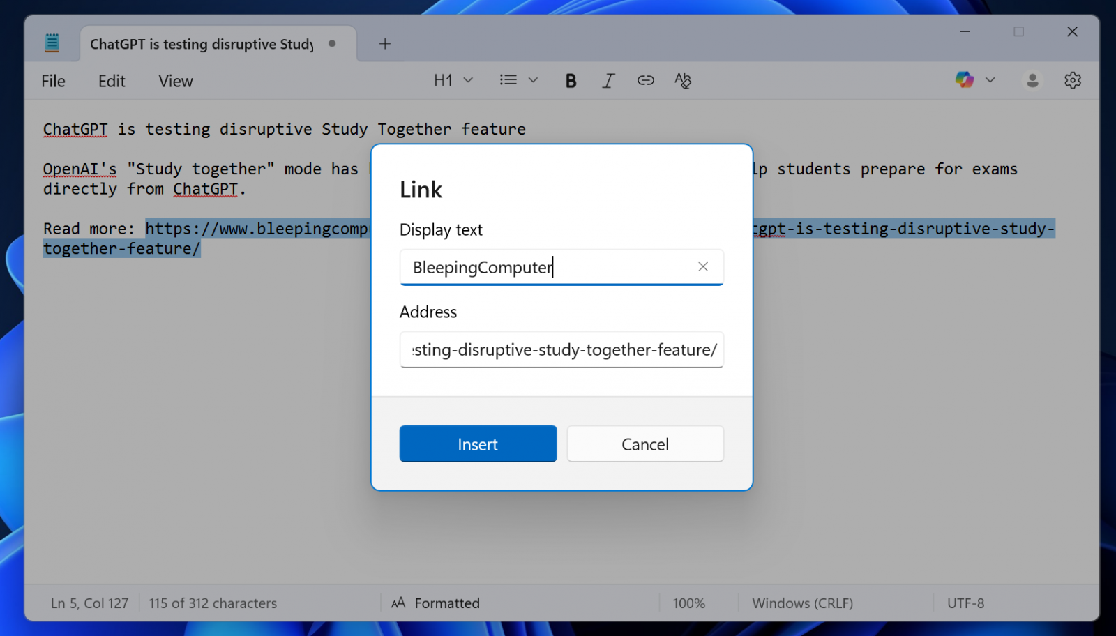 Hands on with Windows 11 Notepad's new markdown support